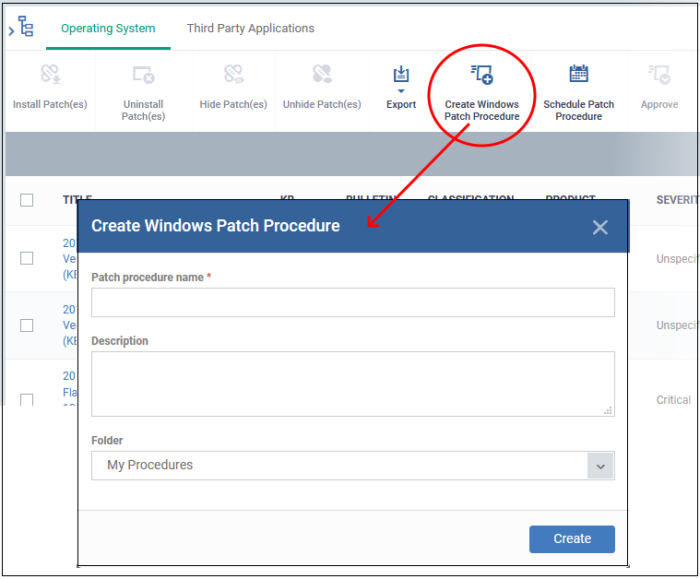 Manage OS Patches On Windows Endpoints, Patch Management | Endpoint Manager
